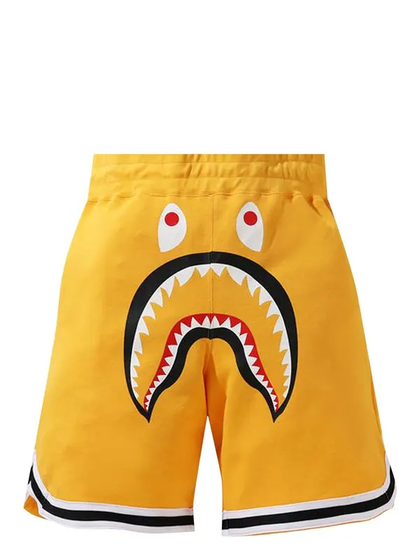 BAPE Shark Basketball Sweat Shorts - Yellow