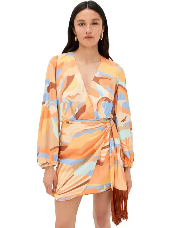 DRESS TO Mini Dress - Sunset Print