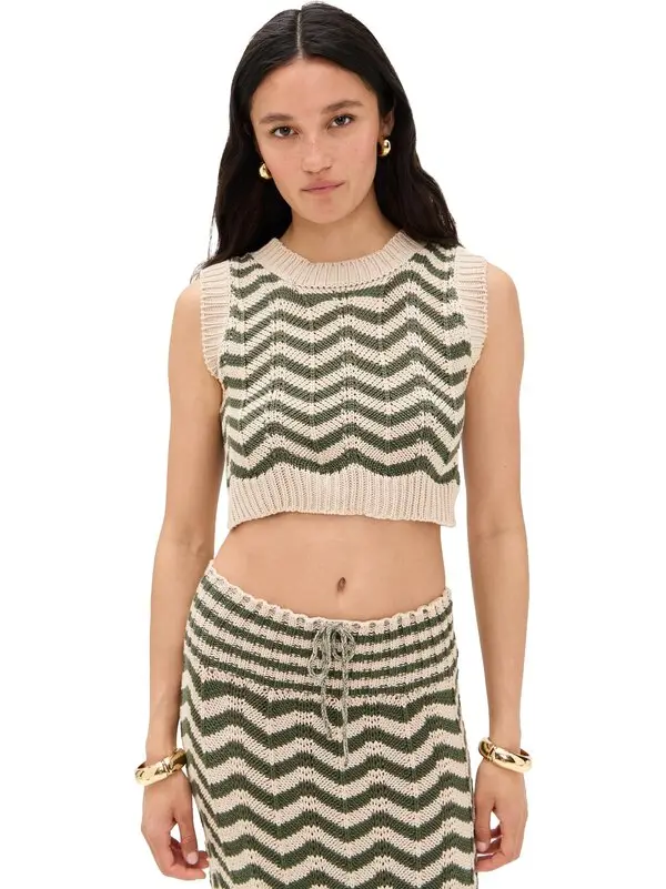 Agua Bendita Emory Crop Top - Multi