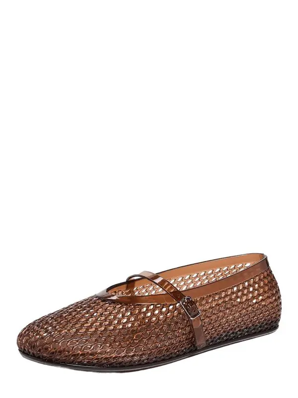 Intentionally Blank Perforated Pvc Flats - Mocha
