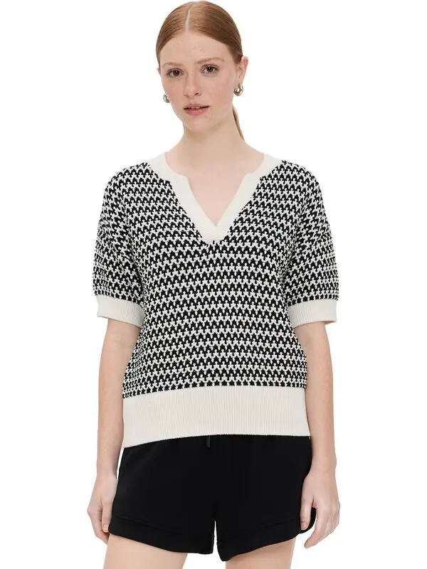 Varley Dora Knit Top - Egret
