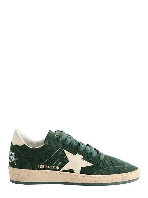 GOLDEN GOOSE Ball Star Suede Trainers - Green
