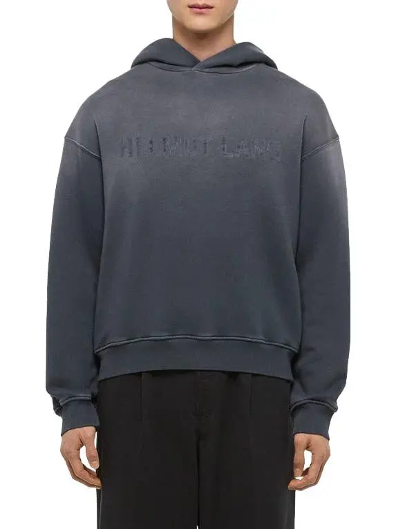 Helmut Lang Lazer Studio Cotton Terry Hoodie - Steel Grey