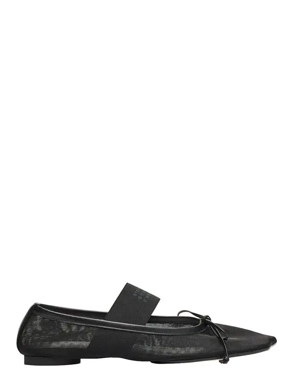 MAISON MARGIELA Mesh Anatomic Numeric Ballerina Flats - Black