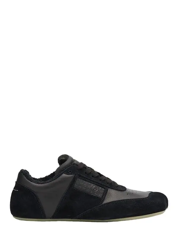 MAISON MARGIELA Anatomic Mixed Leather Sneakers - Black