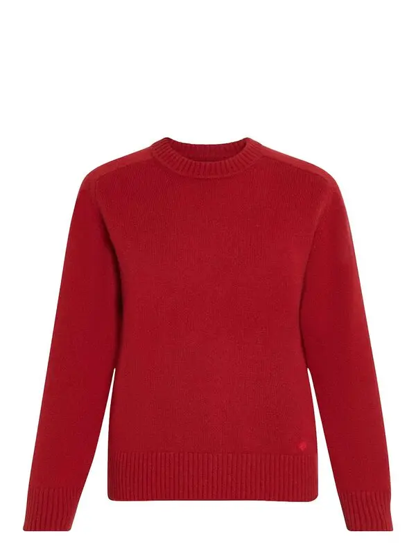 Loulou De Saison Baltra Cashmere Crewneck Sweater - Burgdy