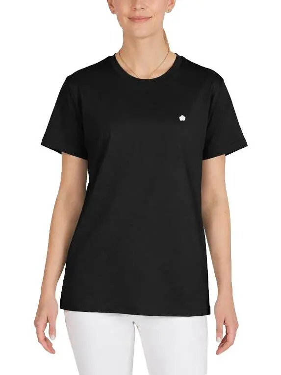 DALIX Lil Flower Lightweight Jersey Tee - Black