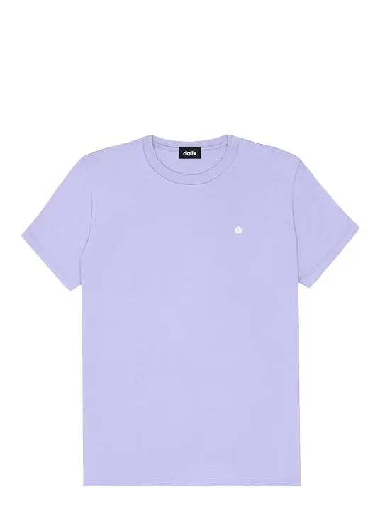DALIX Lil Flower Lightweight Jersey Tee - Dark Lavender