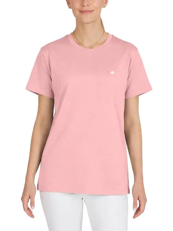 DALIX Lil Flower Lightweight Jersey Tee - Pink