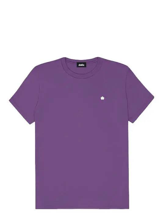 DALIX Lil Flower Lightweight Jersey Tee - Purple