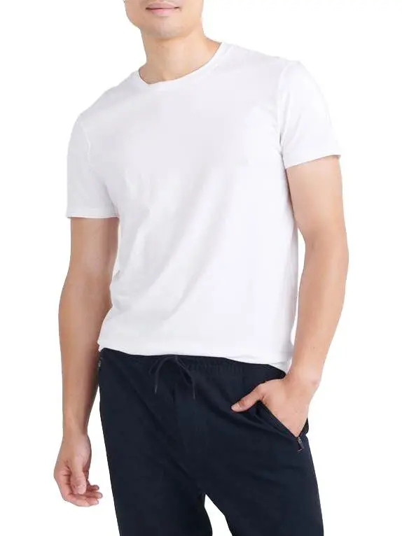 SAXX Droptemp® Cooling Cotton Slim Fit Crewneck Undershirt - White