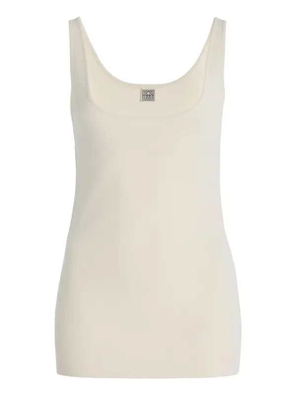 TOTEME Compact Knit Tank - White