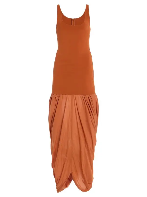 TOTÊME Cocoon Jersey Dress - Orange