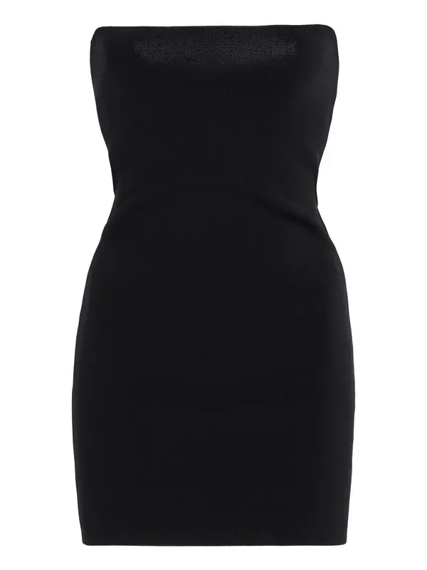 TOTEME Compact Knit Strapless Top - Black