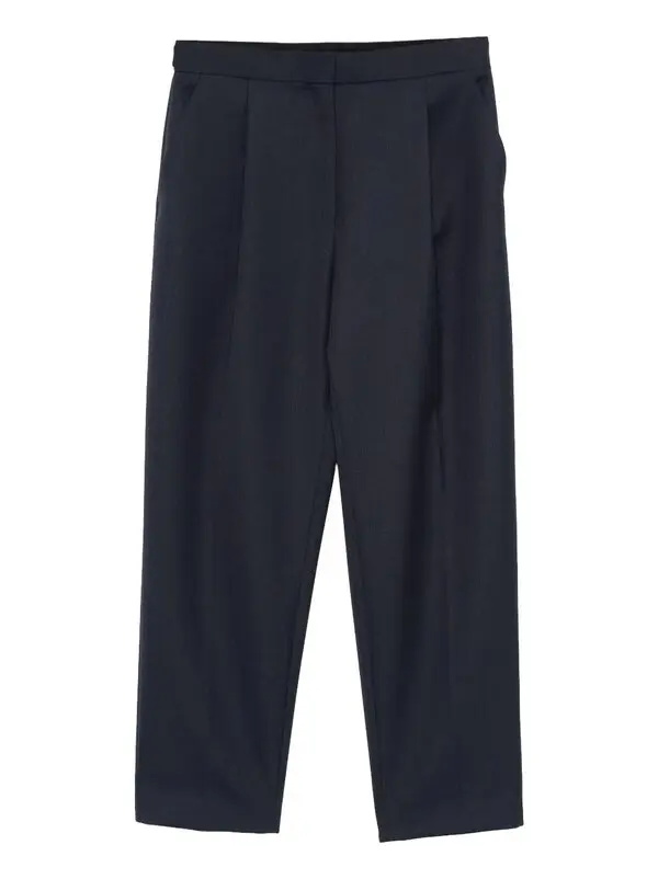 Theory Tapered Wool Blend Pants - Xlv Nocturne Navy
