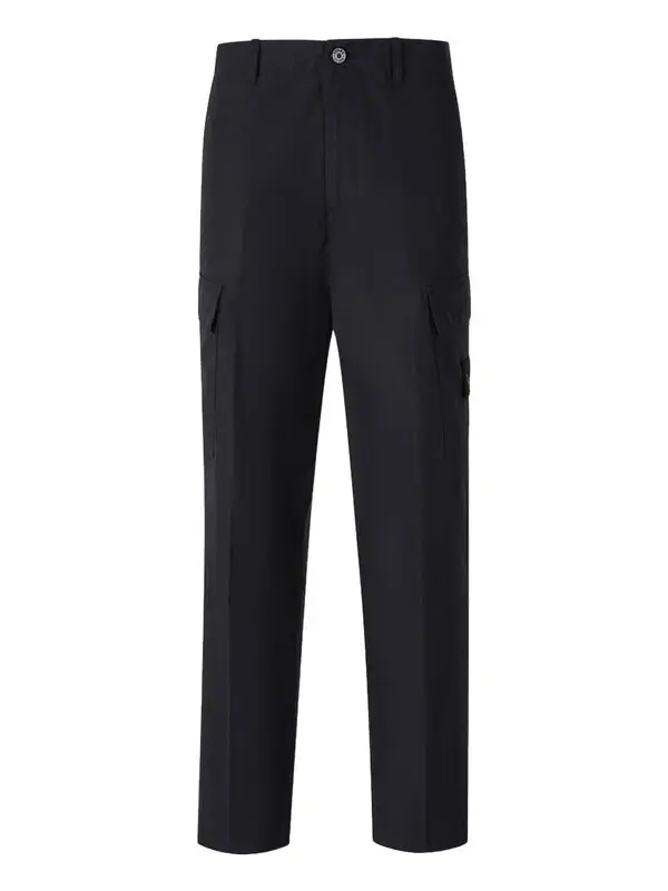 Stone Island Wide Cargo Trousers - Navy Blue