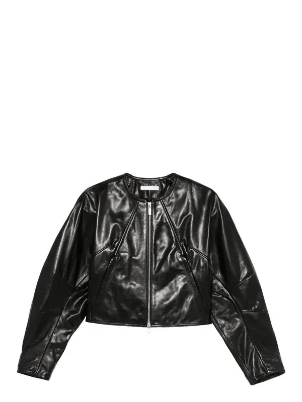 Helmut Lang L Articulated Leather Jacket - Black