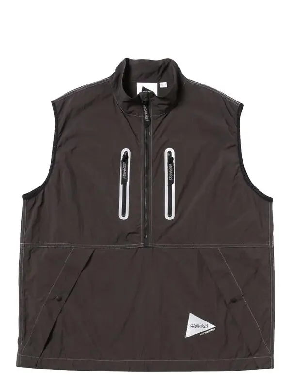 GRAMICCI X AND WANDER Brushed Nylon Vest - Grey