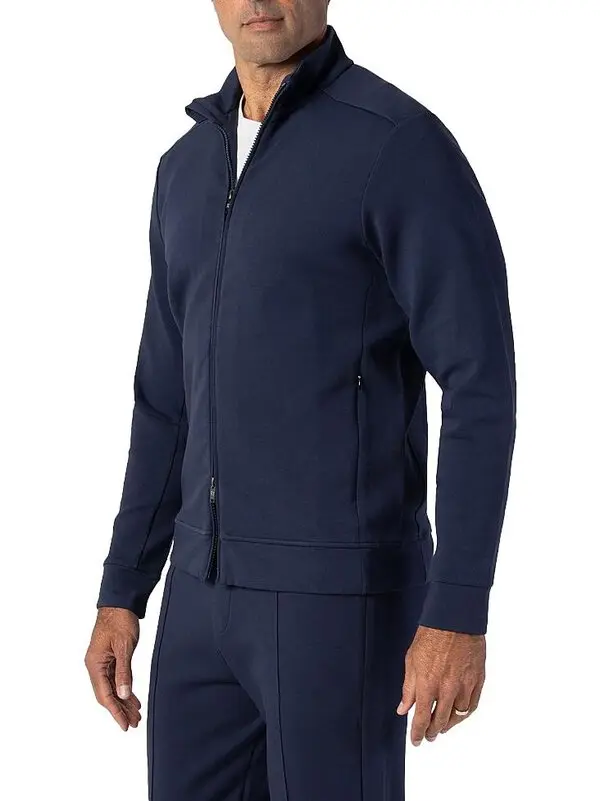 Robert Talbott Evans Track Jacket - Navy
