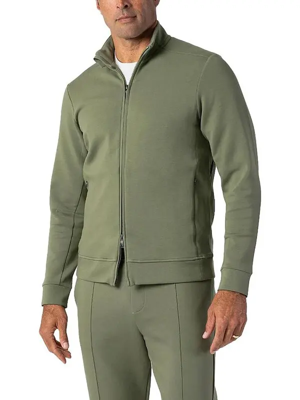 Robert Talbott Evans Track Jacket - Olive