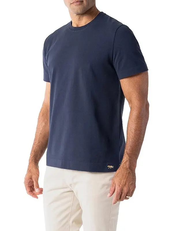 Robert Talbott Dean Stretch Jersey Tee - Navy