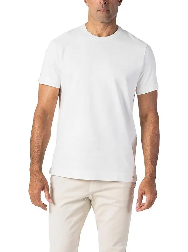 Robert Talbott Dean Stretch Jersey Tee - White