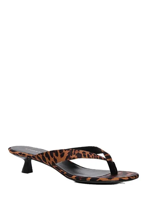 STUART WEITZMAN Rio Sleek 35 Sandals - Classic Leopard