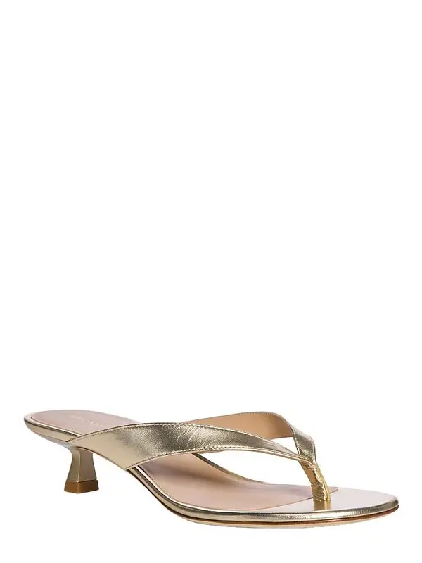 STUART WEITZMAN Rio Sleek 35 Sandals - Light Gold