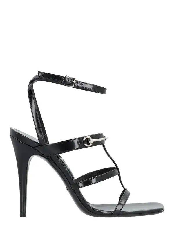 Gucci Heeled Leather Sandals - White