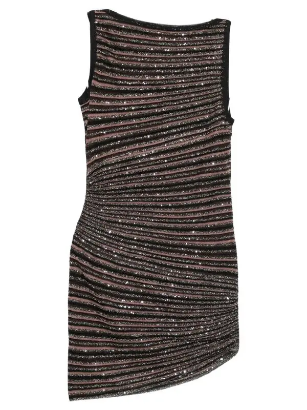 Missoni Striped Sleeveless Dress - Marrone E Nero