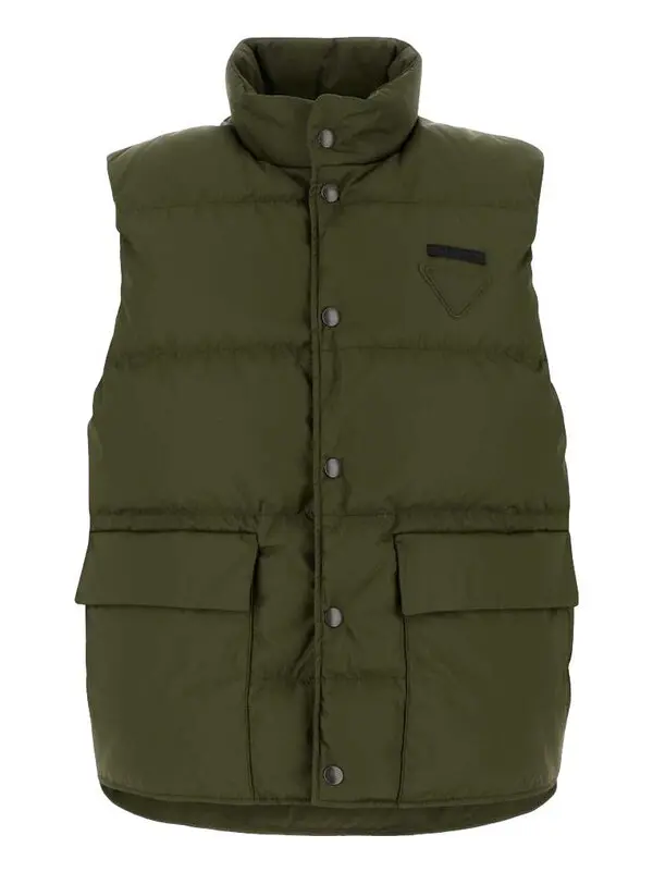 Prada Re-nylon Down Jacket - Green