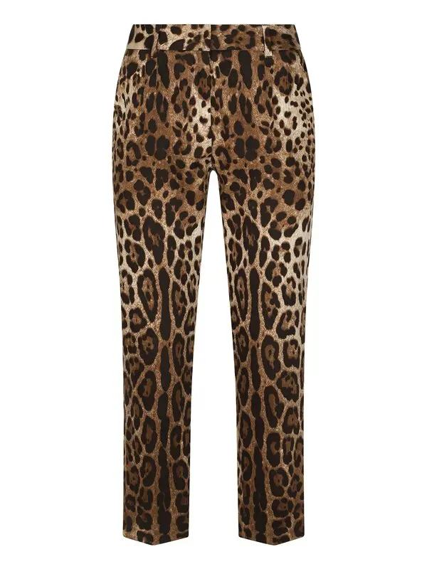 Dolce & Gabbana Leopard-print Drill Pants - Animal Print
