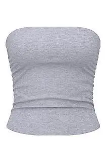 Pink All-day Cotton™ Tube Top - Grey