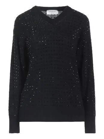 Sportmax Knitted V-neck Sweater - Black