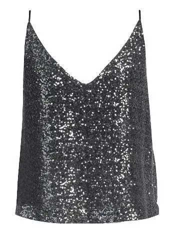OTTOD'AME Sleeveless Sequin Top - Grey