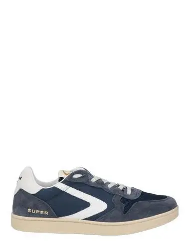 VALSPORT Leather And Textile Sneakers - Navy