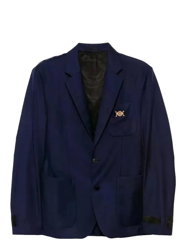 Versace Single-breasted Blazer - Blue