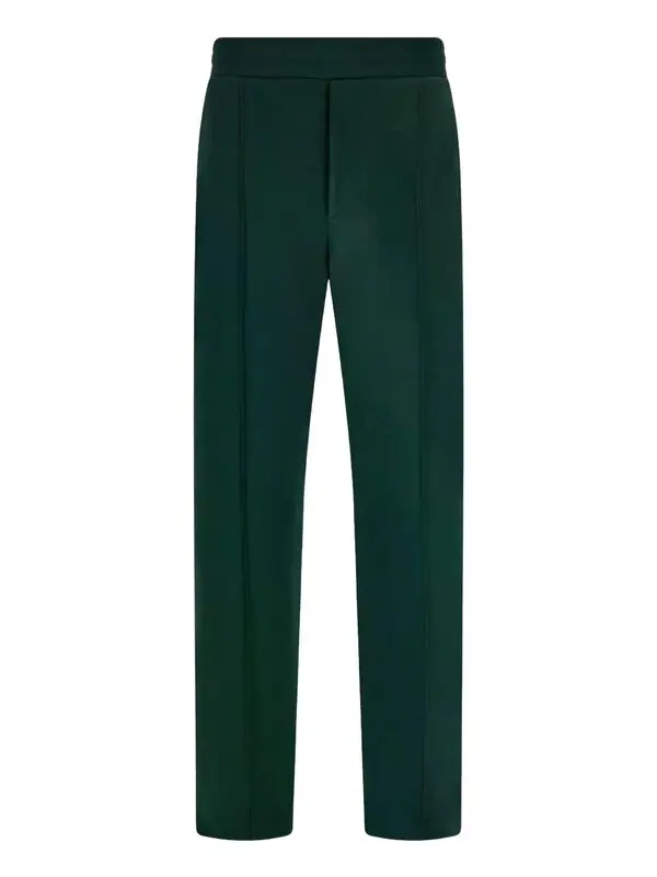 FERRAGAMO Logo-embroidered Sweatpants - Green