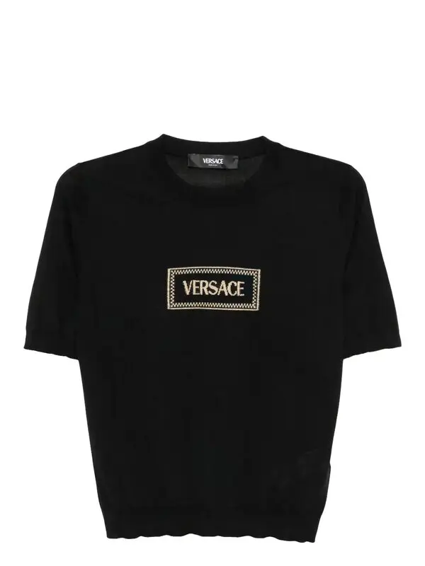 Versace Logo T-shirt - Black
