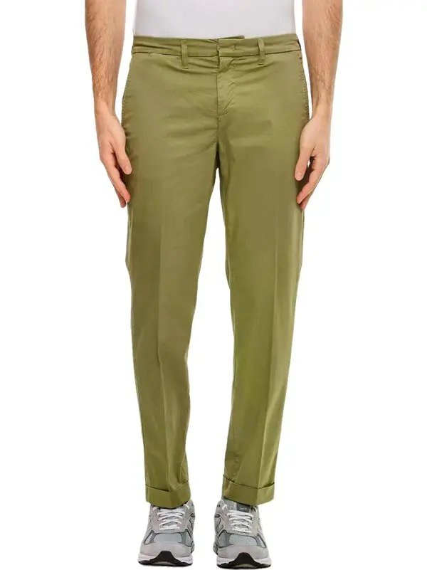 FAY Narrow-leg Trousers - Green