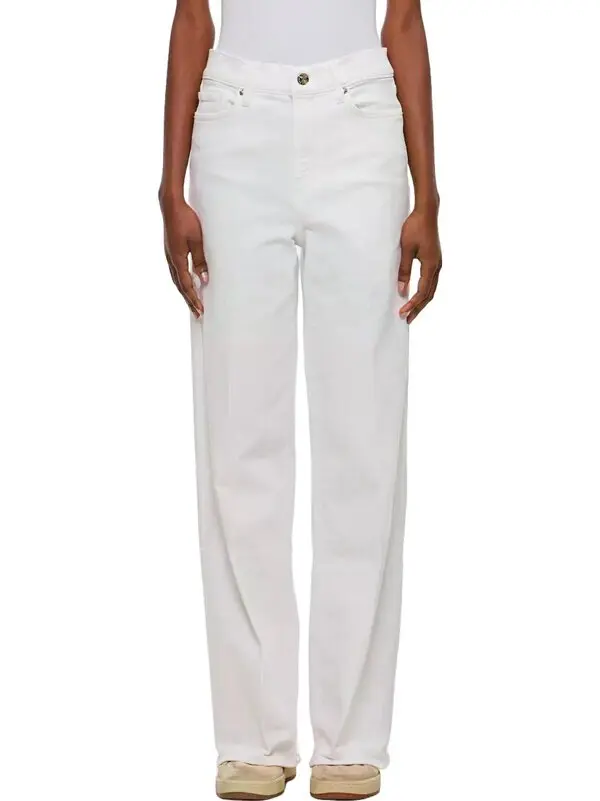 FRAME Le Slim Palazzo Jeans - White