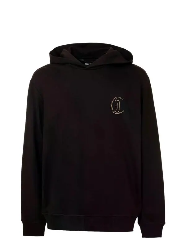 Just Cavalli Logo-patch Hoodie - Black