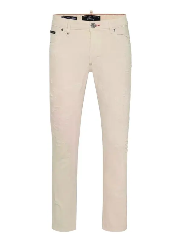 Philipp Plein Logo-patch Jeans - Neutrals