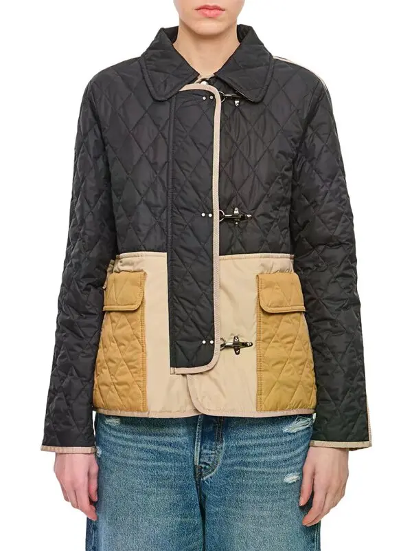 FAY Quilted Jacket - Black
