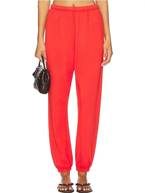 PERFECTWHITETEE French Terry Easy Sweatpant - Poppy Red