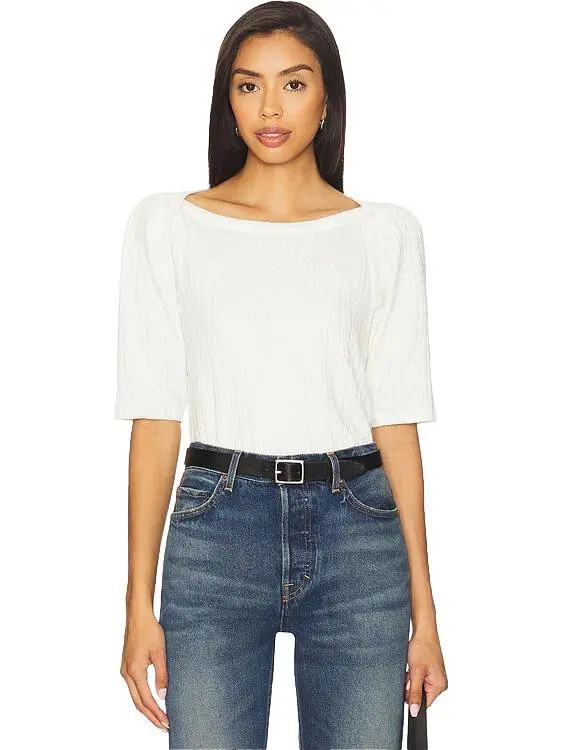 NATION LOS ANGELES Deana Envelope Shirt - Porcelain