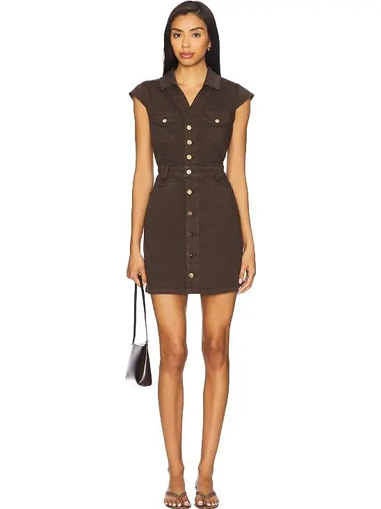Paige Jaxsyn Shirt Dress - Rich Chocolate