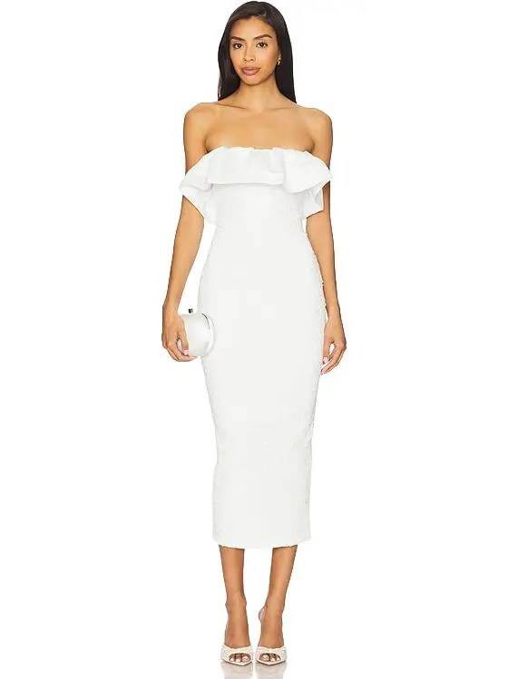 ELLIATT Dandelione Midi Dress - Ivory