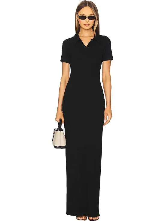LOVERS AND FRIENDS X Emma Rose Margo Polo Maxi Dress - Black