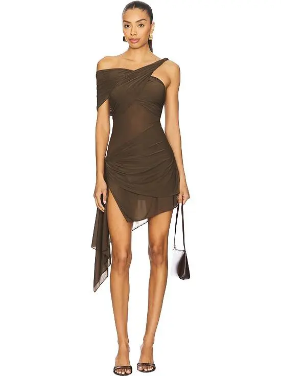 Ronny Kobo Izel Mini Dress - Grey